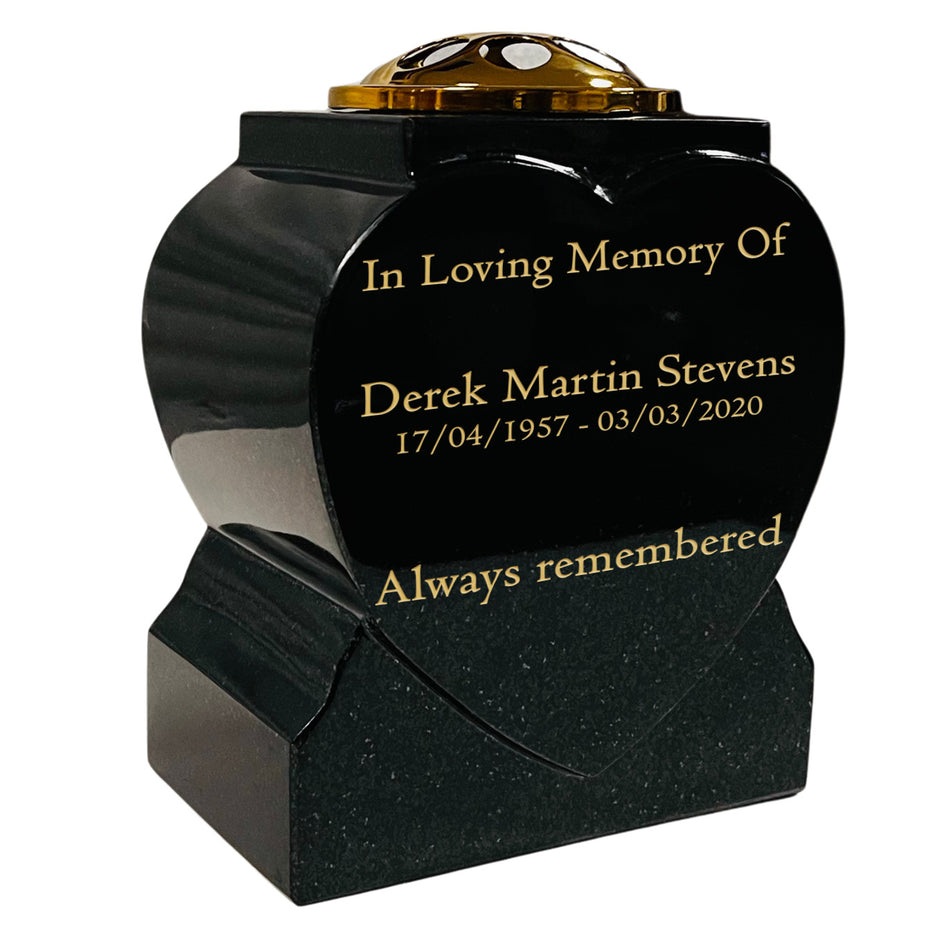 Granite Grave Vases & Gravestone Flower Pots | Memorials Direct